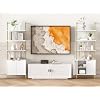 Amazon.com: Halitaa Set of 2 White & Gold Ladder Shelf with Storage ...