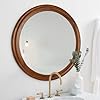 Amazon.com: CULER Round Wall Mirrors 24 Inch,Wood Rustic Decorative ...