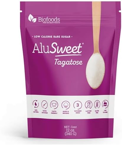 Amazon.com: AluSweet 12oz Tagatose + Stevia Natural Low-Calorie ...