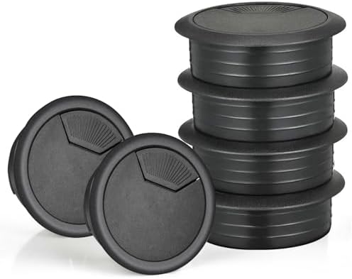 Computer Cable Hole Cover, 6 Pcs Desk Grommet, Desk Cable Wire Grommet ...