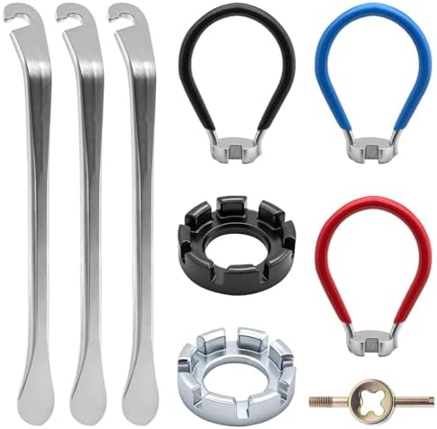 Amazon.com: KCMOSGI Bike Spoke Wrenches, Bike Spoke Tool Kit with 9 ...