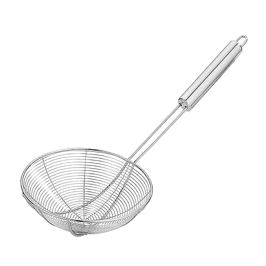 AK International Stainless Steel Strainer Jhara Deep Fry Jara Mesh ...