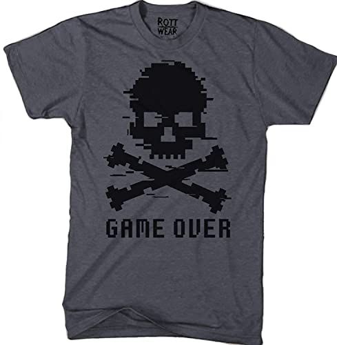 Game Over Skull Calavera Playera Rott Wear (L, CARBON) : Amazon.com.mx ...
