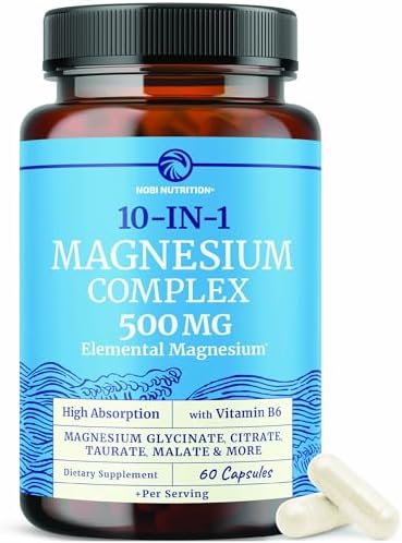 Amazon.com: 10 in 1 Magnesium Complex Supplement 500MG | Magnesium ...