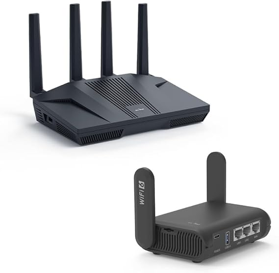 Amazon.com: GL.iNet GL-AXT1800 (Slate AX) Pocket-Sized Wi-Fi 6 Gigabit ...