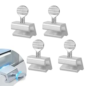 HASTHIP® Sliding Door Lock - 4Pcs Sliding Window Key Locks Security ...