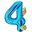 Amazon.com: 40 Inch Under the Sea Blue Number 2 Balloon, Mini Sea ...