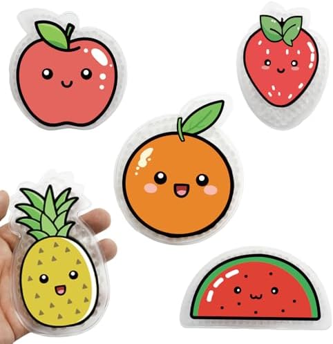 Boo Boo Ice Packs for Kids, Cartoon Gel Bead Ice Packs - Reusable Hot ...