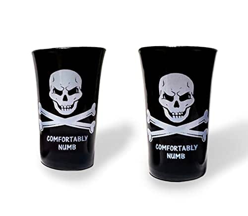 Amazon.com: Jolly Roger Pirate Shot Glasses inspired by Pink Floyd song ...