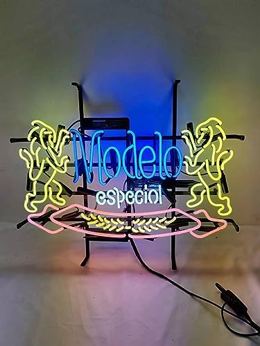 Modelo Neon Sign, Neon Beer Signs For Wall Decor, Neon Bar Signs Beer ...