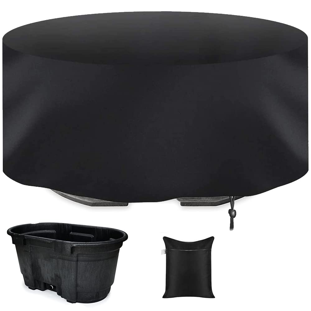 Amazon.com : Skyour Waterproof Stock Tank Covers for 300 Gallon Stock ...