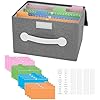 slcinwzdt Greeting Card Organizer Box with 16 Dividers,Collapsible ...