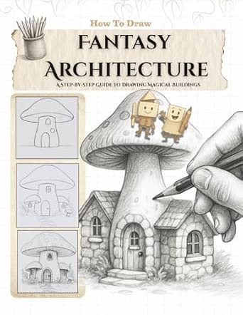 How To Draw Fantasy Architecture. A Step-by-Step Guide to Drawing ...