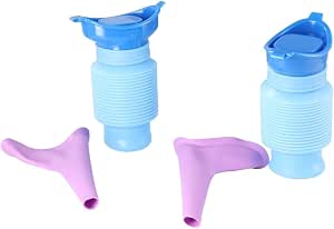Vctitil 2pcs Portable Shrinkable Camping Toilet Reusable Urine Leak ...