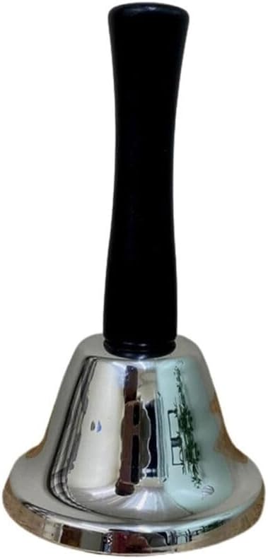 Classic Hand Bell, Black & Silver : Amazon.co.uk: Home & Kitchen
