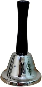 Classic Hand Bell, Black & Silver : Amazon.co.uk: Home & Kitchen