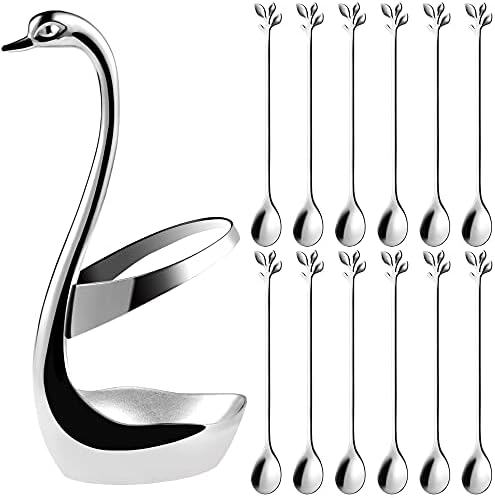 Amazon.com: Long Handle Teaspoon Ice Tea Spoons Long Stainless Steel ...