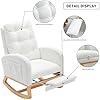 Amazon.com: MEETFAV Modern Nursery Rocking Chair with Footrest, High ...