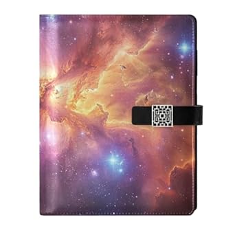 Bulletgxll Colorful Galaxy Lined Leather Journal Notebook Hardcover ...