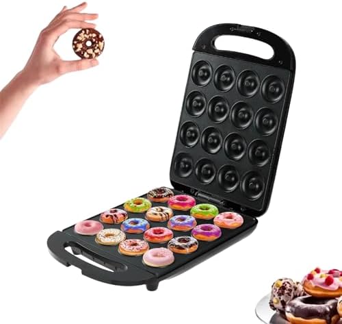 Amazon.com: Mini Donut Maker, 16 Holes Small Doughnuts Maker Machine ...