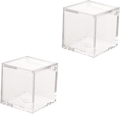 Amazon.com: 26 PCS Clear Acrylic Plastic Square Cube Small Acrylic Box ...