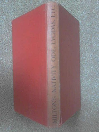 Nativity Ode, Lycidas, Sonnets Etc.: John Milton: Amazon.com: Books