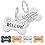 Personalised Dog Tags for Pets Engraved UK — Stainless Steel Bone Dog ...