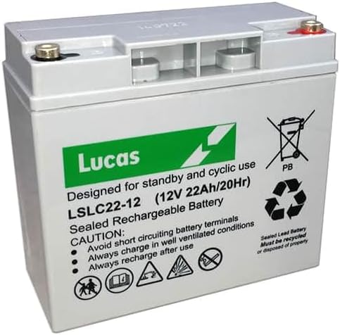 LUCAS 12V 22AH (replaces 17AH, 18AH, 20ah) HEAVY DUTY Rechargeable ...