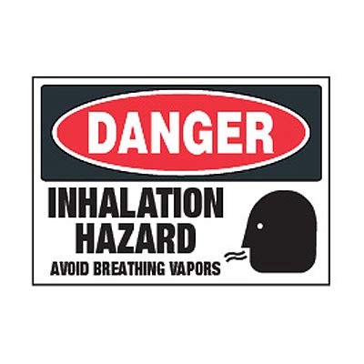 Amazon.com: 5" X 7" Danger, Inhalation HAZ. W/SYM5" H x 7" W Self ...
