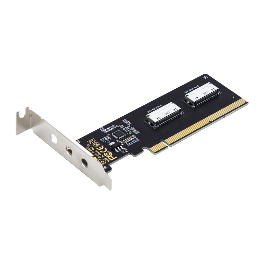 cablecc PCIE PCI-Express 16x to Dual Oculink SFF-8612 SFF-8611 8X VROC ...
