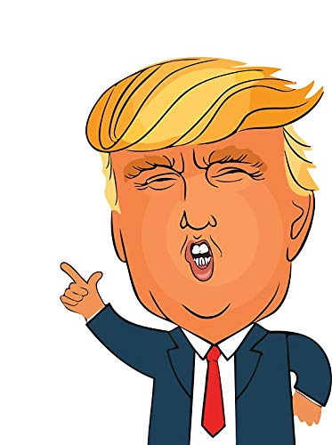 Amazon Donald Trump Cartoon Toon Drawing Funny Crazy Election