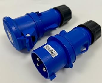 32Amp Commando Type Plug & Trailing Socket Quick Fit 240V 50-60Hz ...