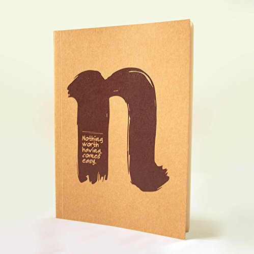 COLL. Alphabet N - 64 pages - Ruled Kraft Notebook : Amazon.in: Office ...