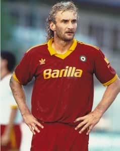 Amazon.com: Rudi Voller Germany & AS Roma Football Legend Serie A 10x8 ...