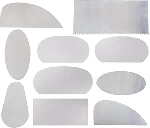 Amazon.com: GSHLLO 10 Pcs Stainless Steel Clay Scraper Pottery Clay Rib ...