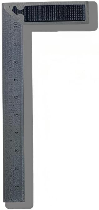 ZIODIC Engineers Steel Tri Square | Carpenter Try Square Tool | L Shape Square Ruler (10 INCH ...