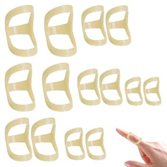 Watlikeup Oval Finger Splint,14PCS Finger Support,Oval 8 Finger Splint ...