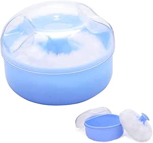 Supwell 1 Pc Baby Powder Box with Puff, Portable Baby Puff Case, Baby ...