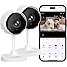 Little elf Camera 2 Pack, Litokam 2K Indoor Security Camera for Pet ...