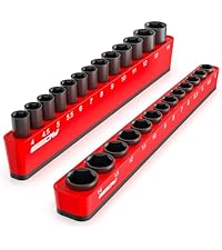 Amazon.com: 2-Piece 1/4"-Drive Metric Magnetic Socket Organizer Set ...