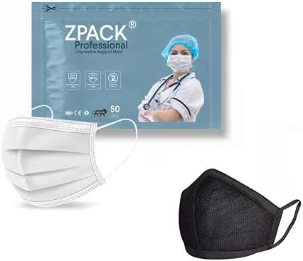 Zpack Professional 3 Ply MeltBlown Disposable Non-Woven Fabric Mask ...
