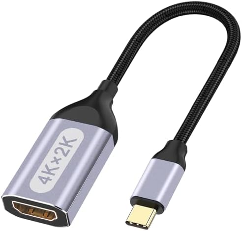 Amazon.com: USB C to HDMI Adapter, 4K USB Type-C to HDMI Adapter [Thunderbolt 4/3Compatible ...