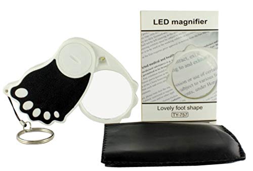 PIA INTERNATIONAL® 5X KEYCHAIN LED MAGNIFYING GLASS : Amazon.in: Bags ...
