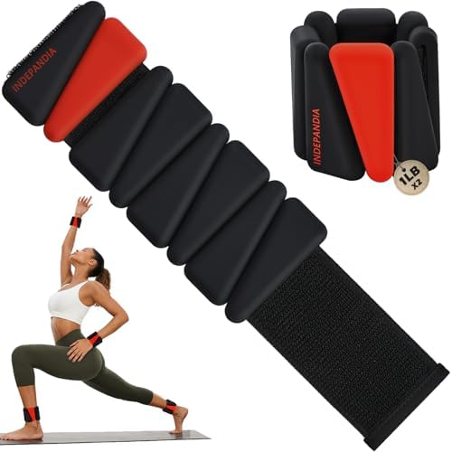 Amazon.com: INDEPANDIA Wrist Ankle Weights for Women & Men, 2lbs ...