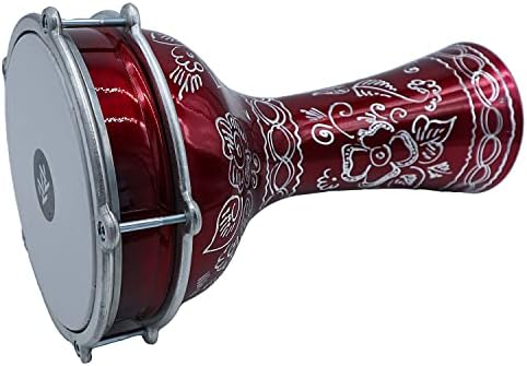 Amazon.com: ZAZA Percussion 16'' Length Aluminum Darbuka, 8" Tunable ...