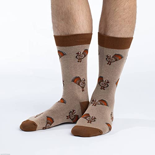 Good Luck Sock Men's Thanksgiving Turkey Socks, Adult, Shoe Size 7-12 ...