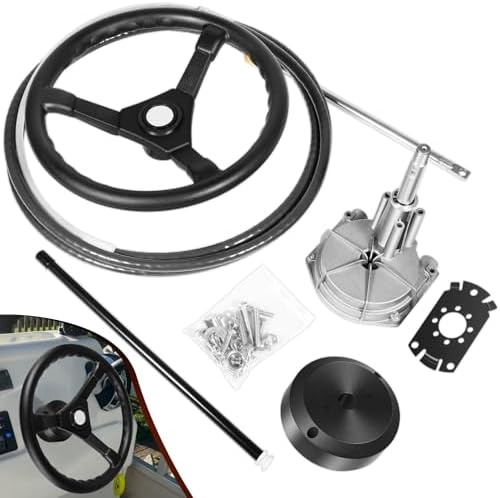 Amazon.com: For Marine Outboard Rotary Steering System Kit with 15 Feet ...