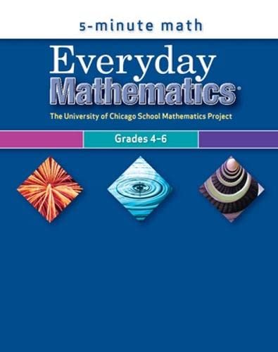 Everyday Mathematics: 5-Minute Math, Grades 4-6: UCSMP: 9780076045938 ...