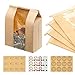 Amazon.com: 60 Pack Large Kraft Paper Bread Loaf Bag with Tin Tie Tab ...