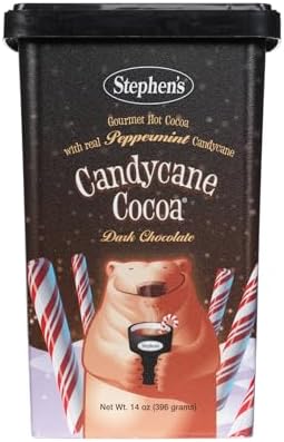 Amazon.com : Stephen's Candy Cane Cocoa Dark Chocolate with Real ...